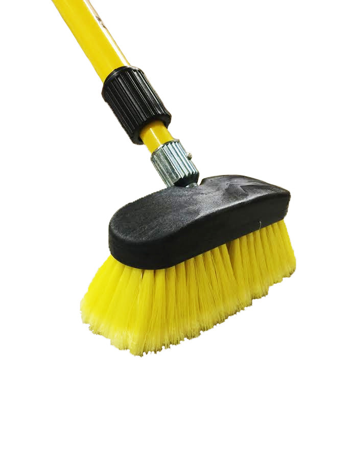 Medium Soft Yellow Flagged Polystyrene Bristle Brush & Extension Handl ...
