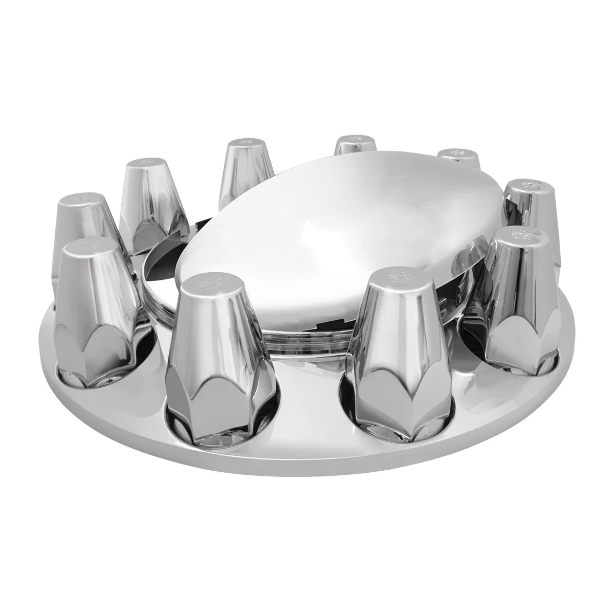 Chrome Plastic ABS Front Axle Covers with Removable Standard Hub Cap ...