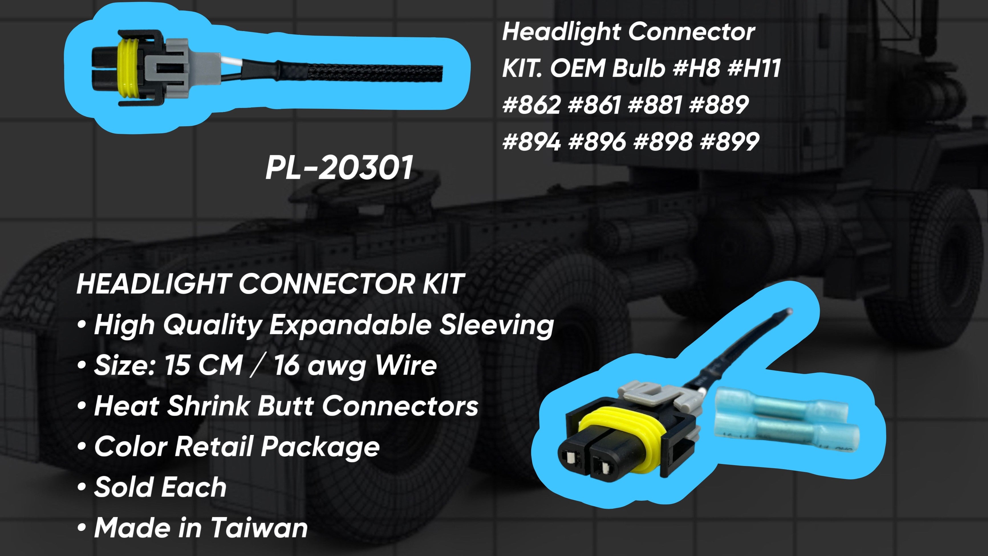 Headlight Connector KIT – Mid Eastern Inc