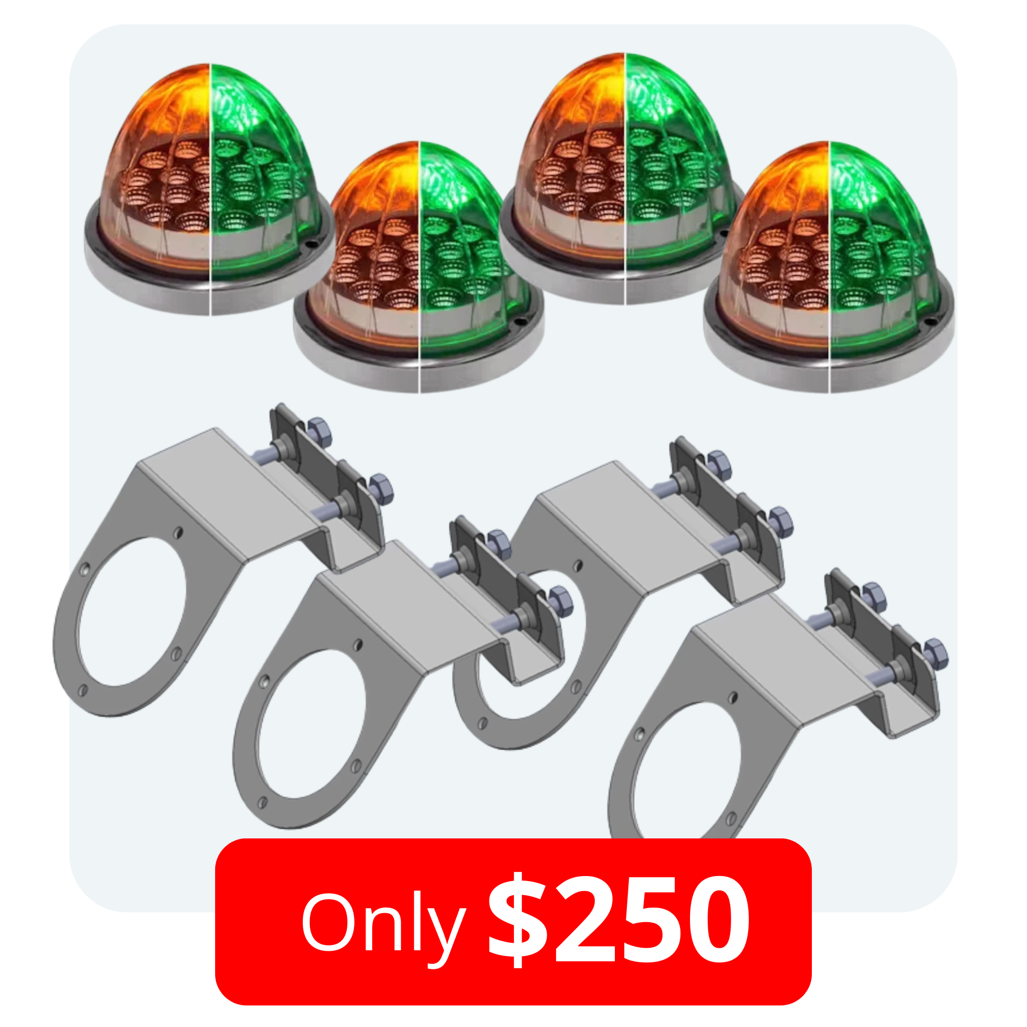 Watermelon Frame Mount & Lights Bundle (4) – Mid Eastern Inc
